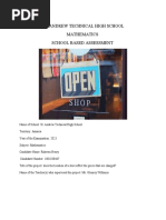 Maths SBA | PDF | Experiment | Data