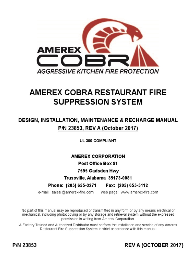 Cobra Final 10 2017 23853 - Rev A | PDF | Valve | Duct (Flow)