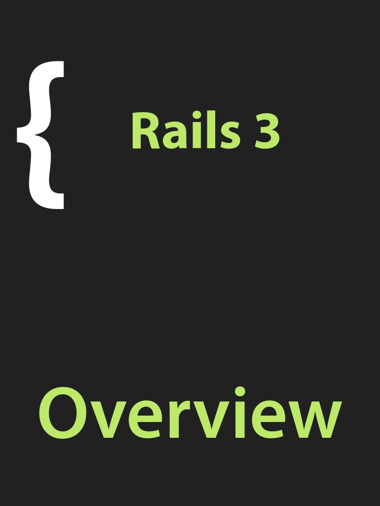 Rails 3 | PDF | Hypertext Transfer Protocol | Software Engineering