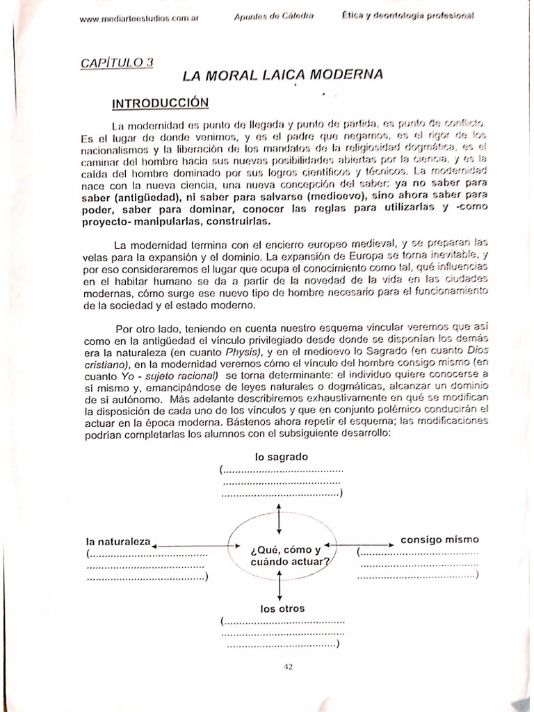 El Sujeto Moderno y Su Contexto | PDF