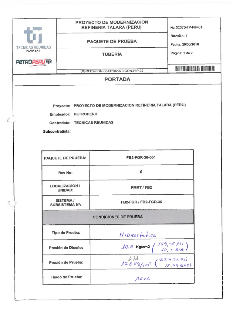 FB2-FGR-36-001 - 2º As Built | PDF