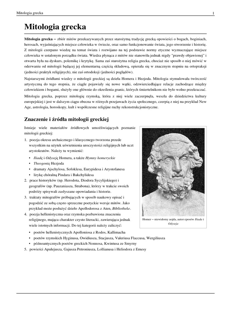 Mitologia Grecka | PDF
