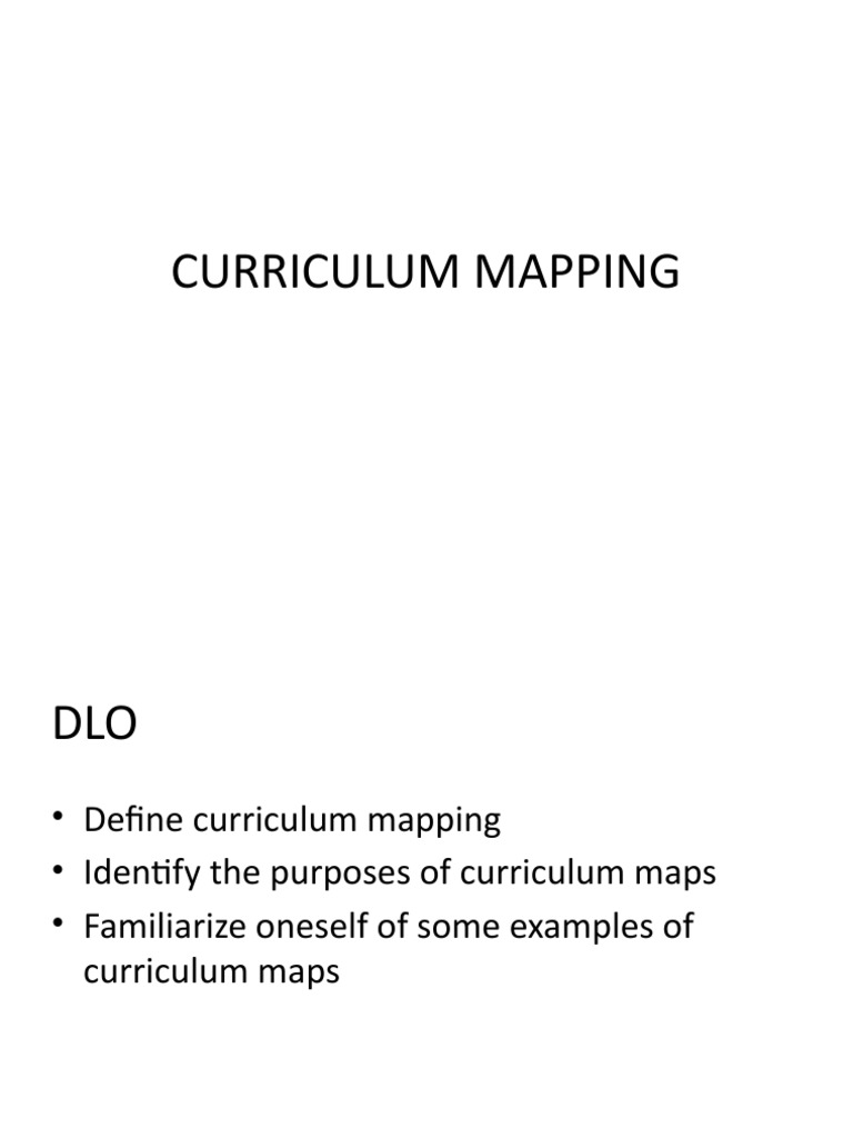 Curriculum Mapping | PDF | Curriculum | Teachers