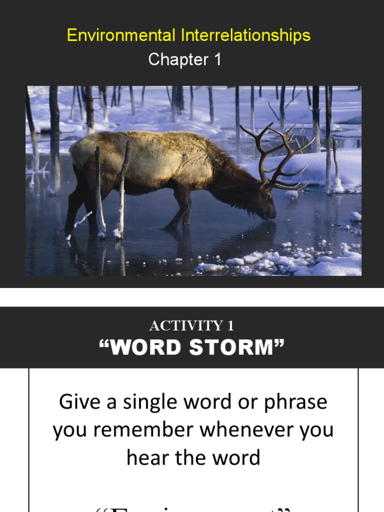 Chapter 1 Environmental Interrelationships Version 2023 | PDF | Natural ...