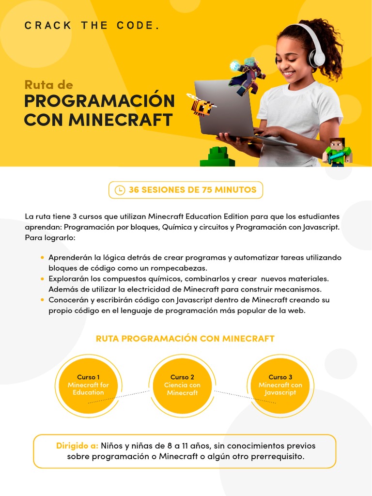 Ruta ProgramacionMinecraft | PDF | Minecraft | Programación de computadoras