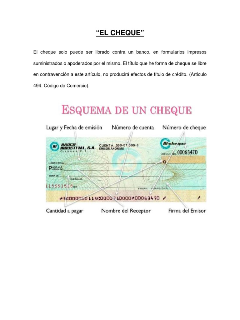 Modalidades de Cheque | PDF