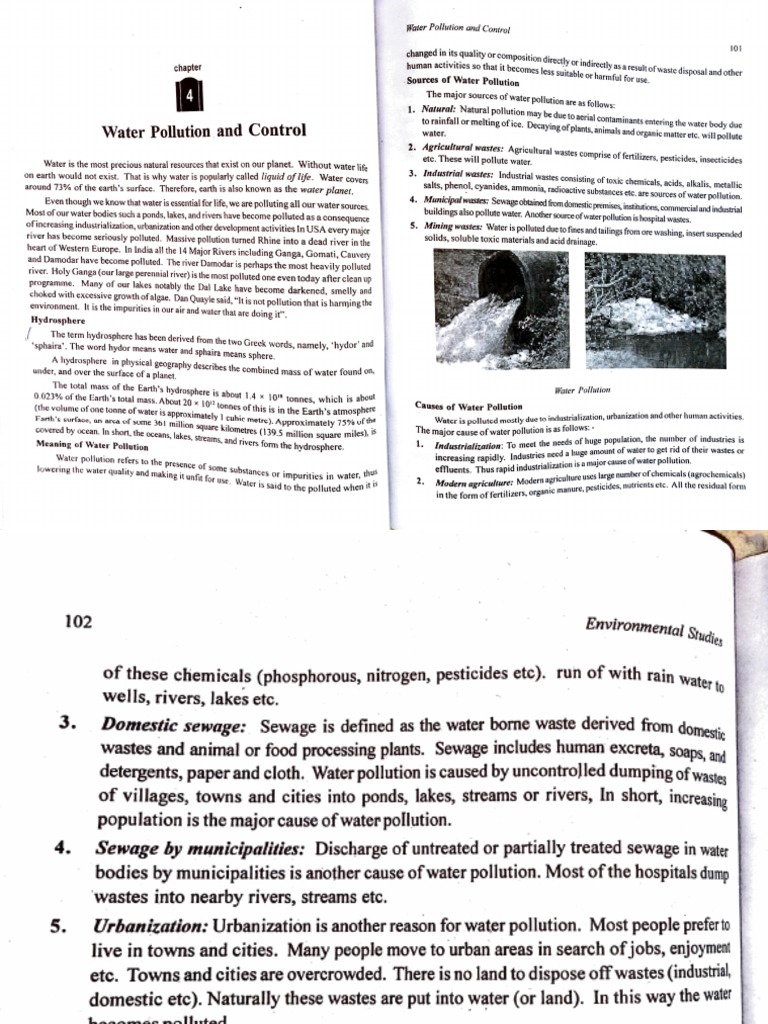 Water Pollution | PDF | Sewage Treatment | Water Pollution