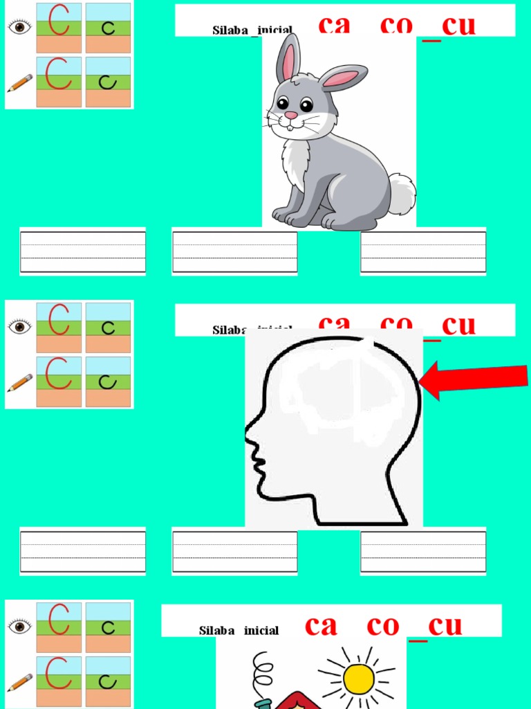SÍLABA CA CO CU | PDF