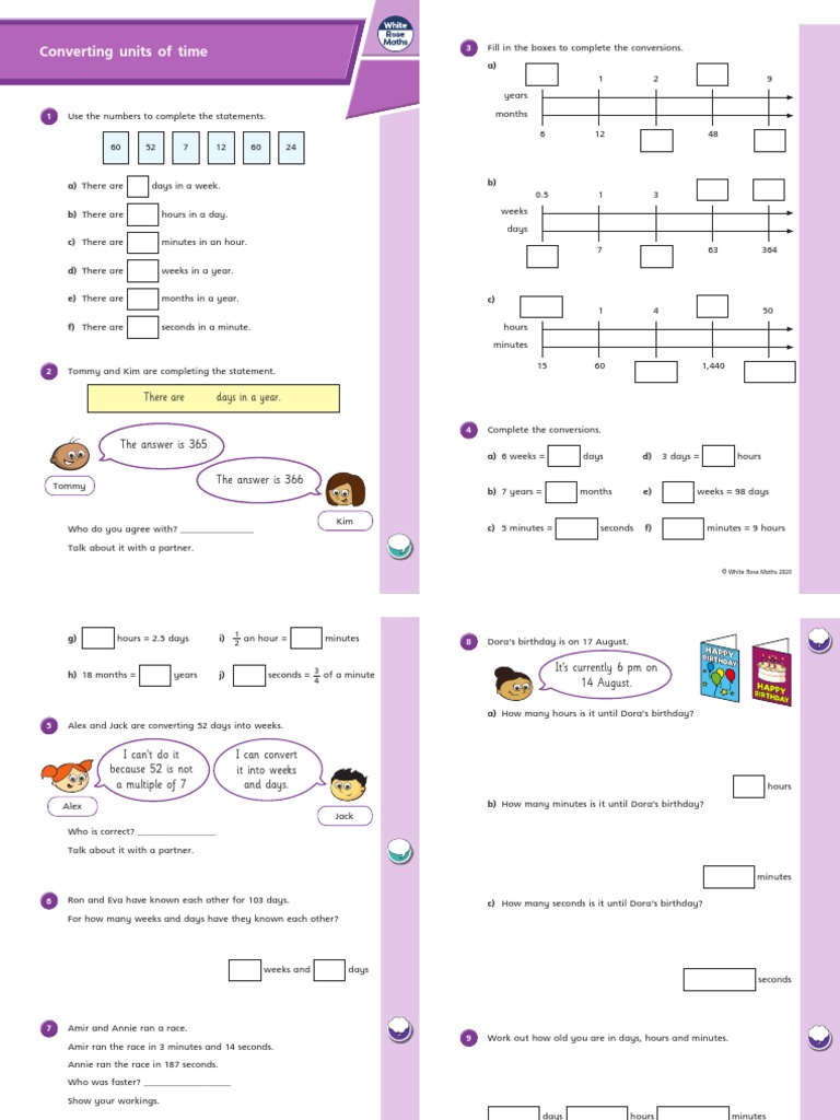 Lesson 3 - Converting Units of Time | PDF