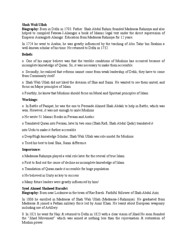 History Notes | PDF | British Raj | Urdu