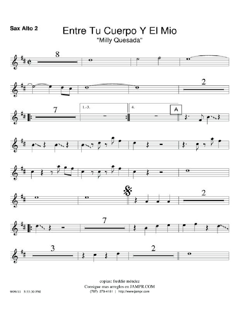 Milly Quesada - Entre Tu Cuerpo y El Mio | PDF