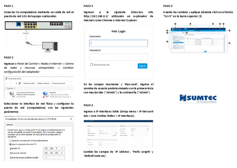 Audiocodes - Guia Rapida Conf Ip | PDF