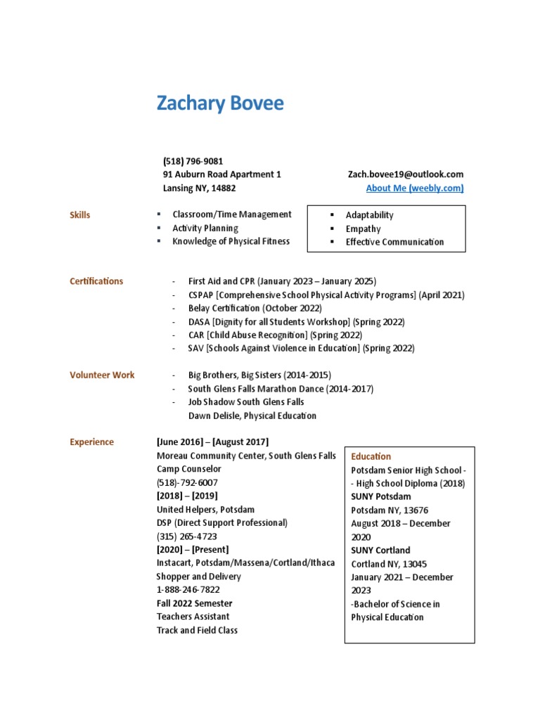 Most Updated Resume 2023 | PDF | Behavior Modification | Learning
