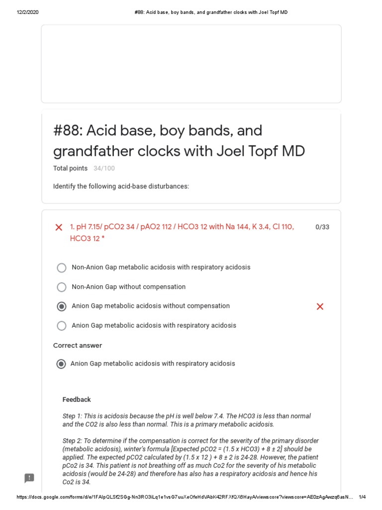 #88 - Acid Base, Boy Bands, and Grandfather Clocks With Joel Topf MD ...
