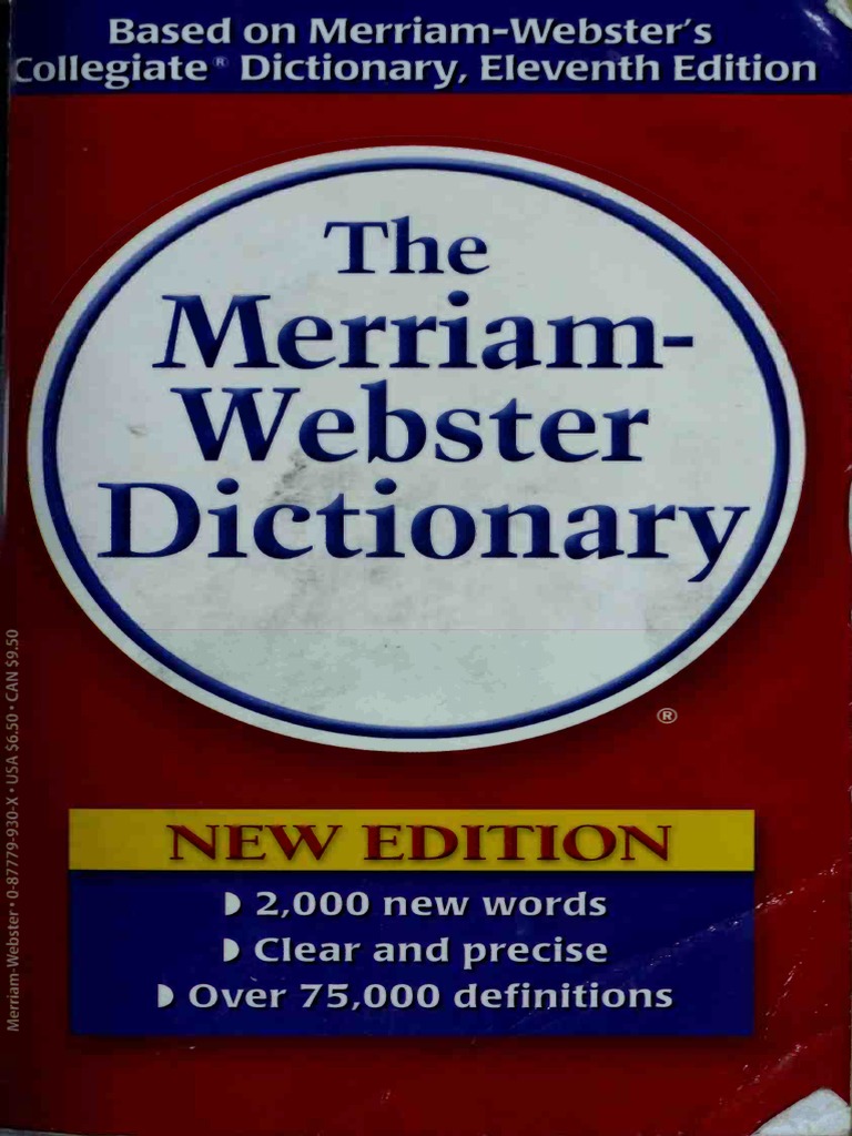 The Merriam-Webster Dictionary (Merriam-Webster) | PDF | Stress ...