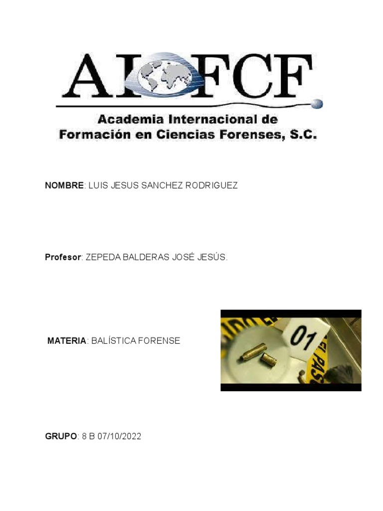 Tipos de Pólvora en Balística Forense | PDF | Pólvora | Balística