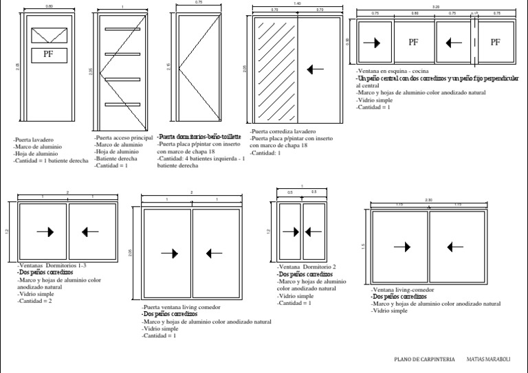 Planilla de Carpinteria- Matias Maraboli | PDF