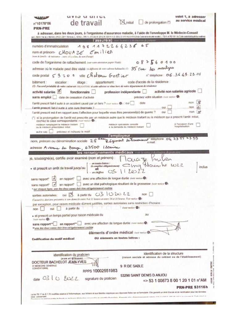 Volet 1 Arrêt | PDF