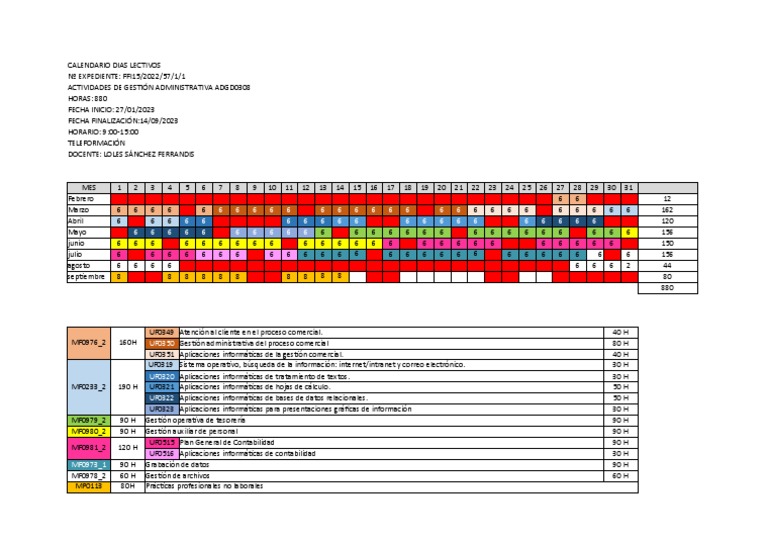 Calendario de Días Lectivos 2023 | PDF | Software de la aplicacion ...