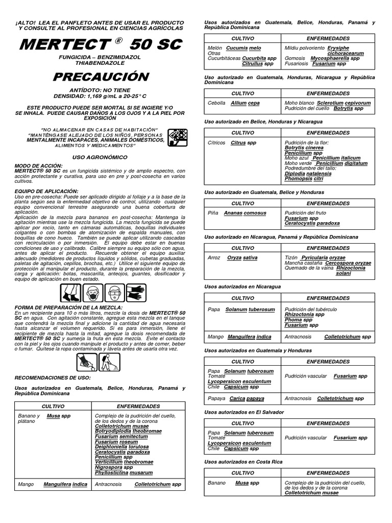 Panfleto Mertect | PDF | Patata | Plantas