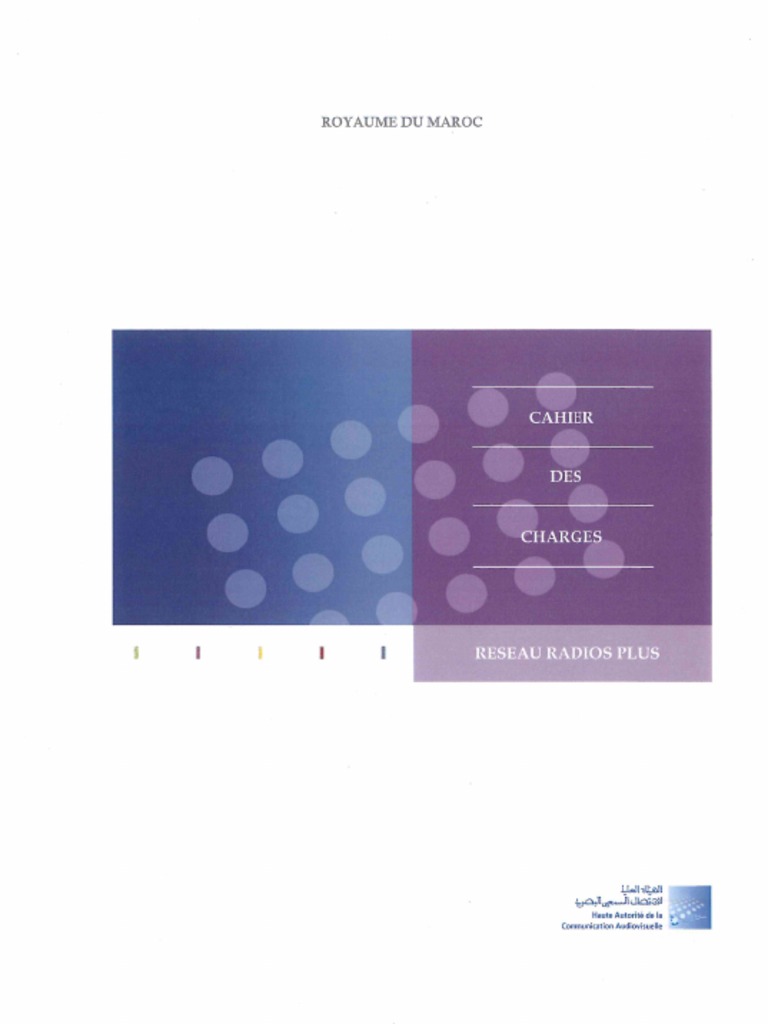 Cahier Des Charges RadioPlus FR | PDF
