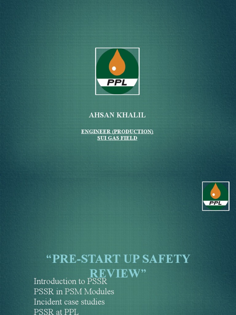 Pre Startup Safety Review | PDF | Occupational Safety And Health | Safety