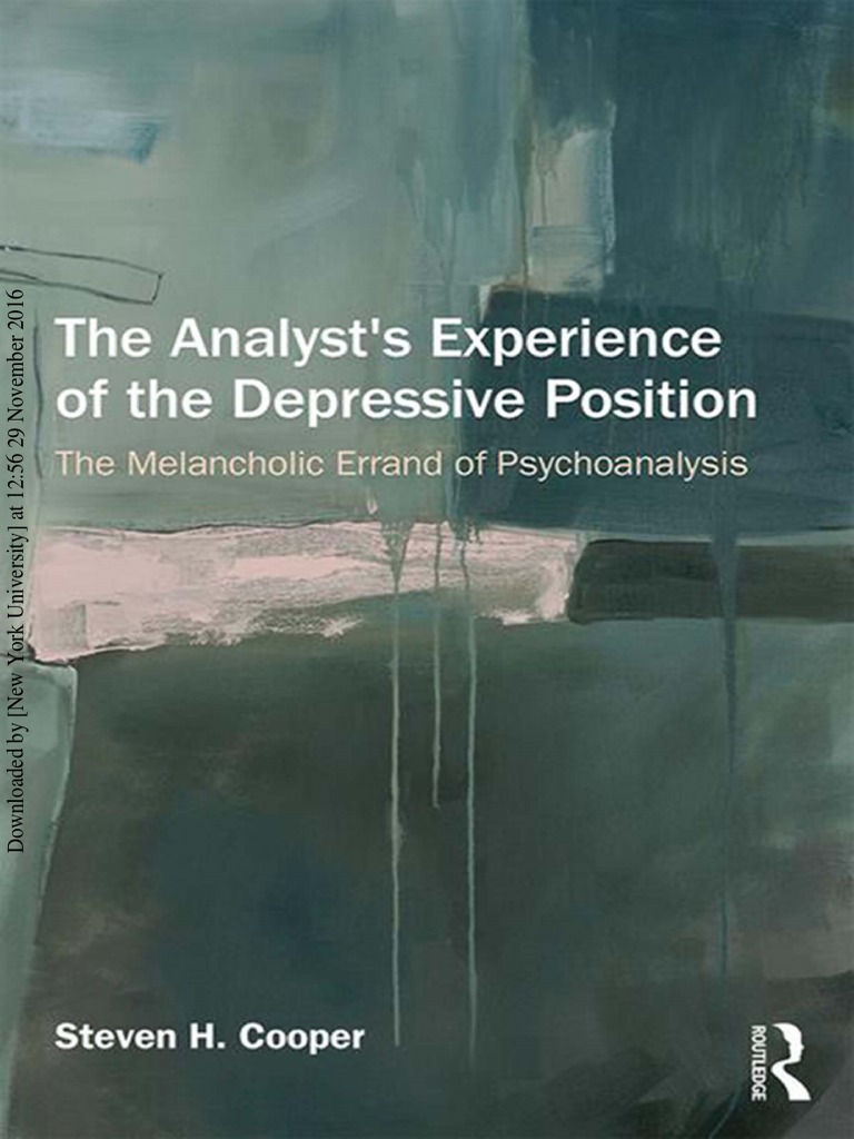 The Analyst's Experience of The Depressive Position | PDF ...