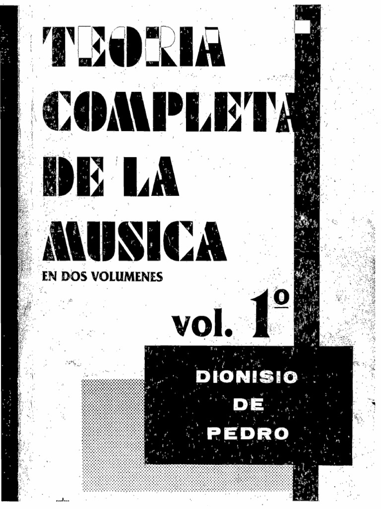 Teoria Completa de La Musica Vol 1 | PDF | Clave | Sonido