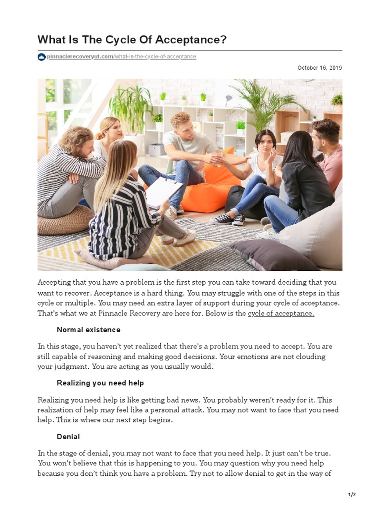 What Is The Cycle of Acceptance | PDF | Anger | Psychological Concepts