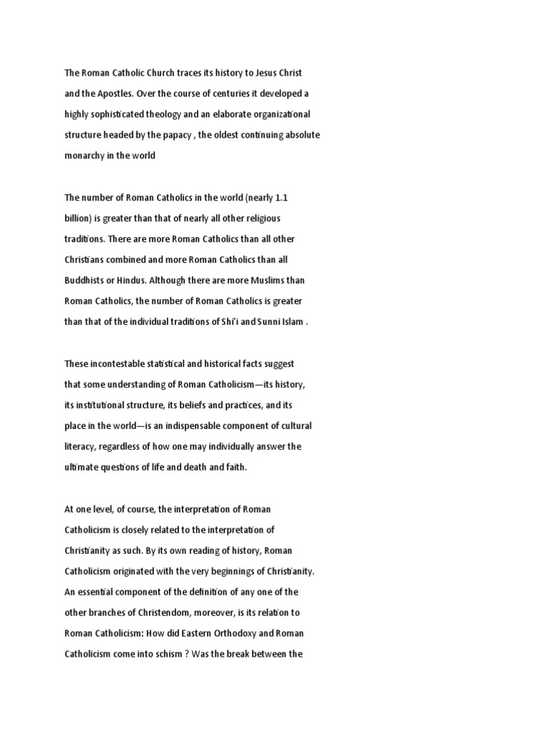 The Rise and Global Influence of the Roman Catholic Church: From the ...