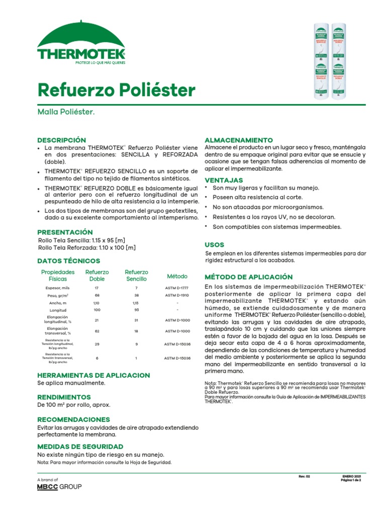 Thermotek Refuerzos 2 | PDF