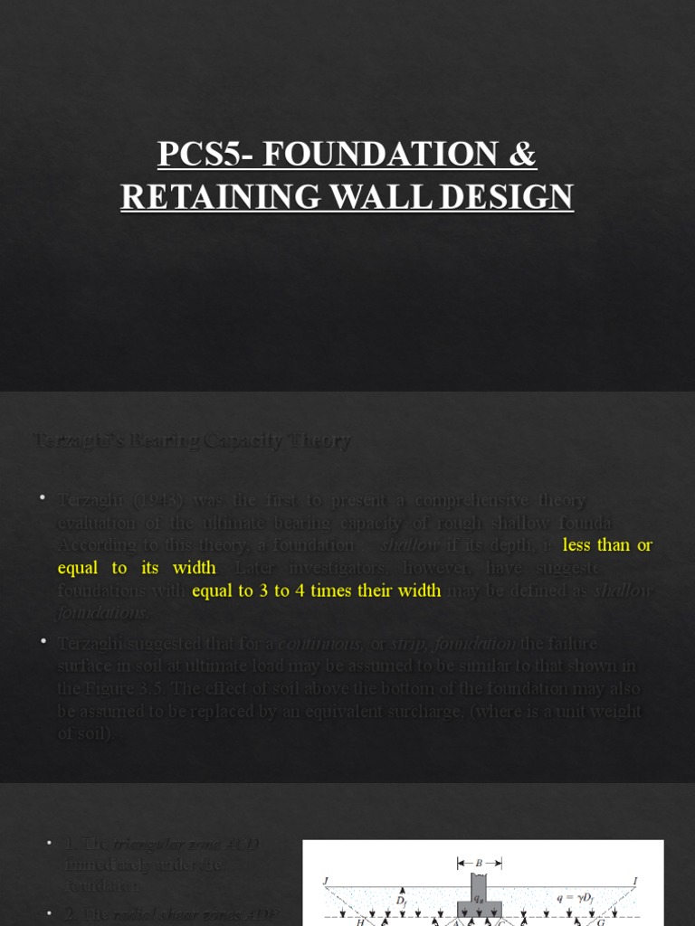 Lecture 1 Ultimate Bearing Capacity | PDF | Applied And ...