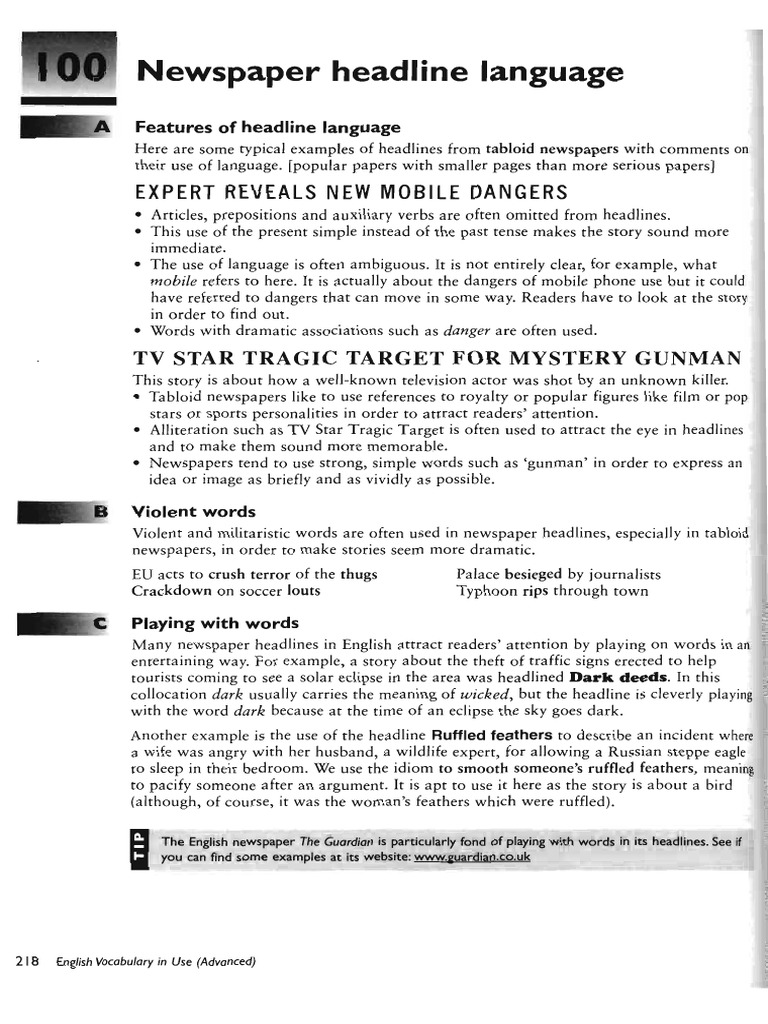 English Vocabulary in Use Advanced | PDF