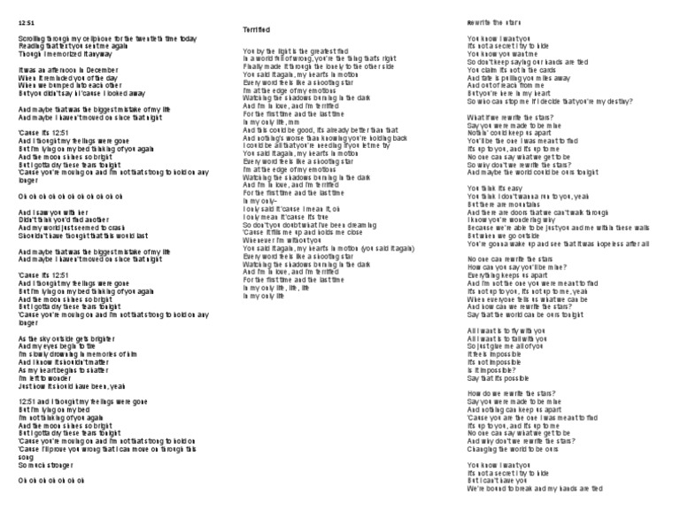 Song Lyrics | PDF