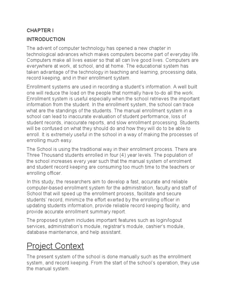 Enrollment Systems | PDF | Databases | Information Technology