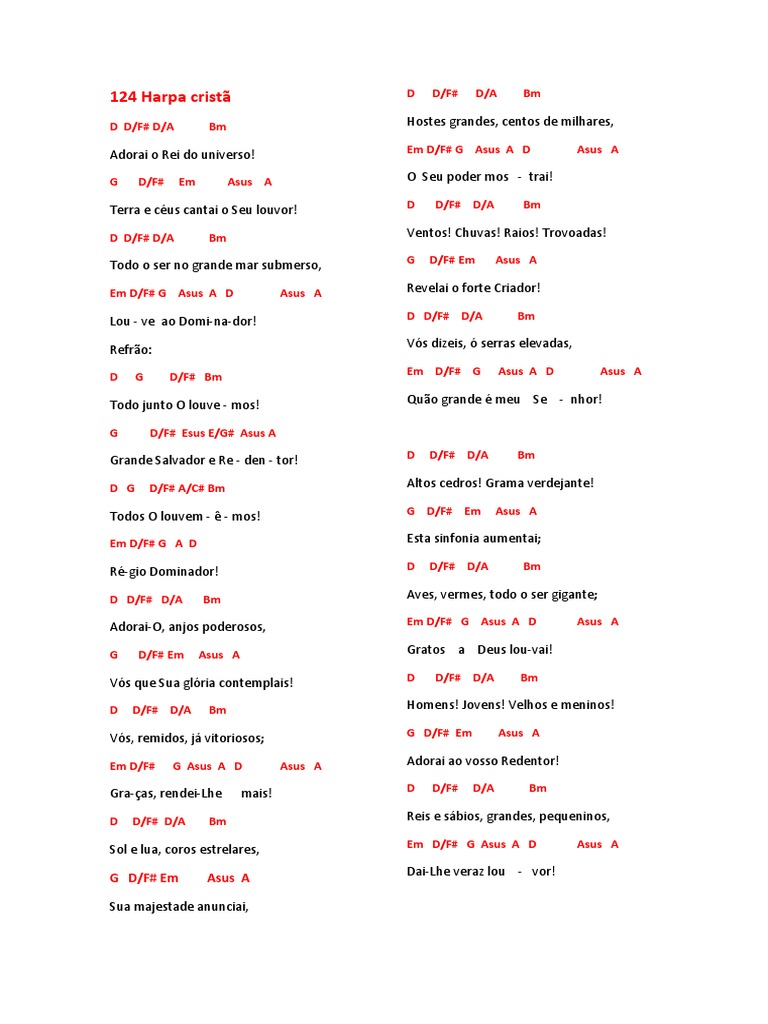 124 Harpa Cristã | PDF