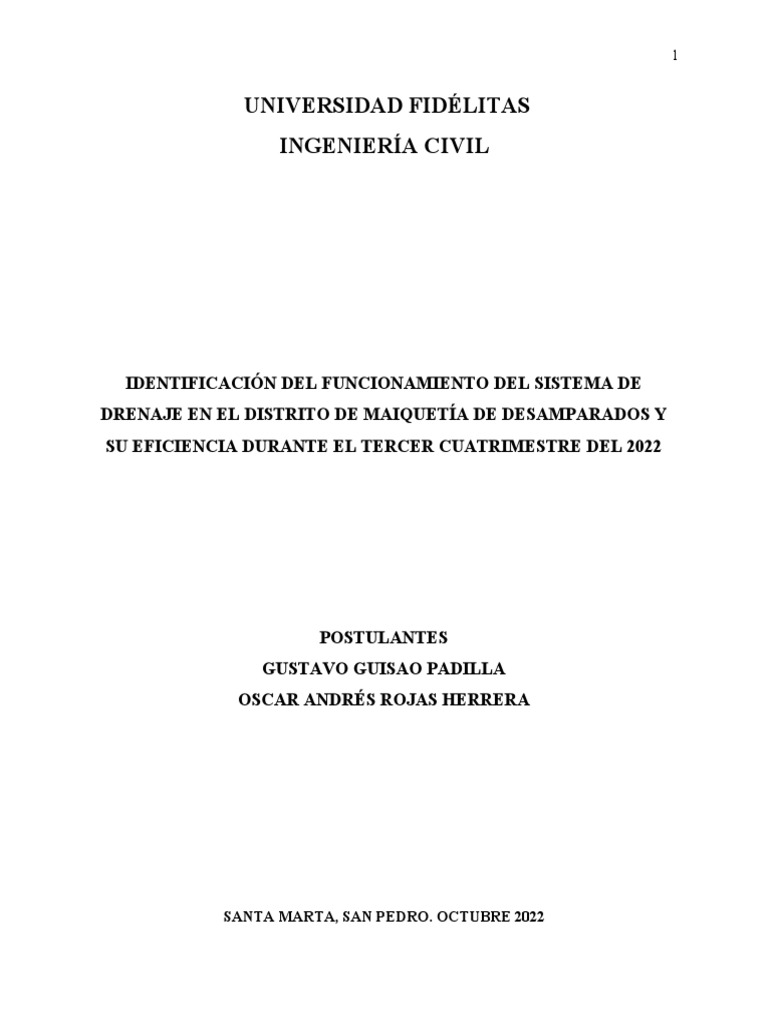 Capitulo 1 Listo | PDF | Agua | Alcantarillado