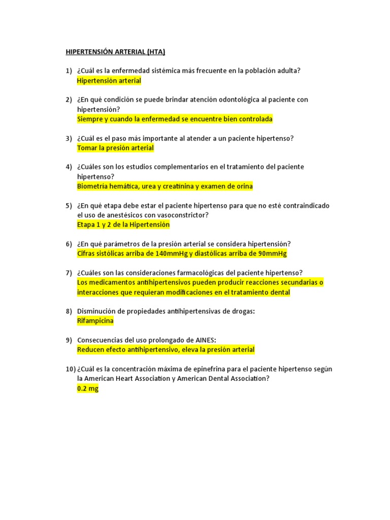 Preguntas HTA | PDF
