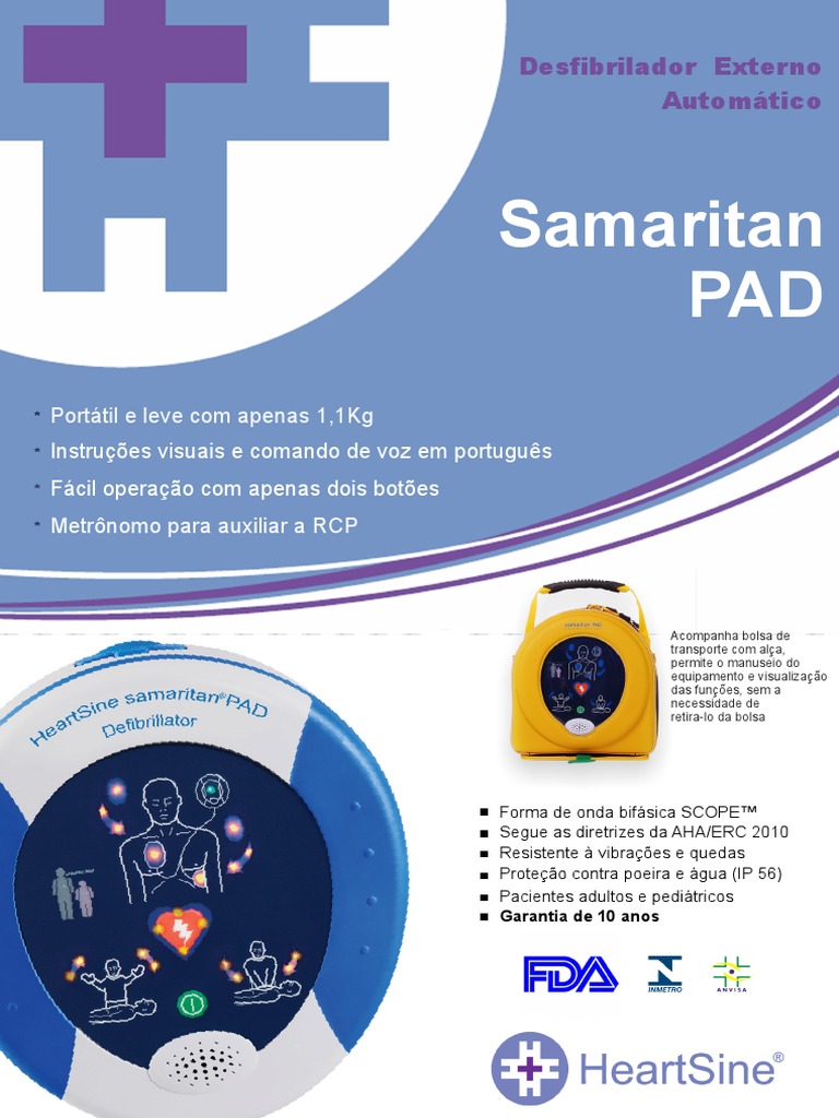 Desfibrilador Externo Aut Dea Samaritan Pad 1 | PDF | Armazenamento de ...