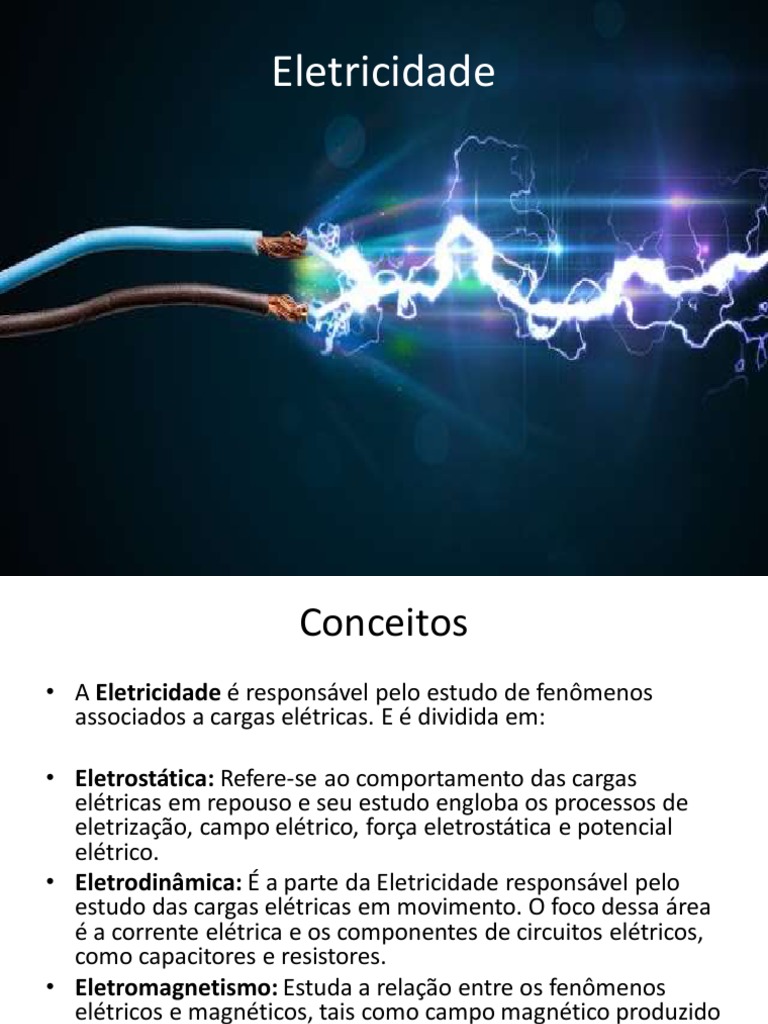 1 - Eletricidade | PDF | Carga elétrica | Eletricidade