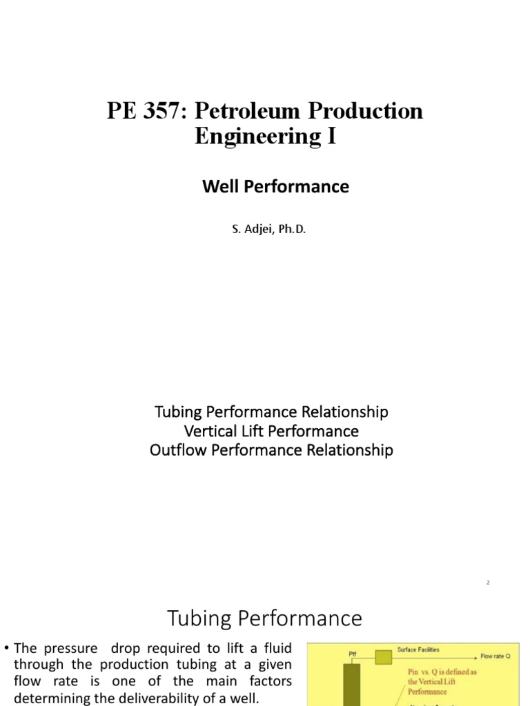 3 Well Performance | PDF | Reynolds Number | Fluid Dynamics