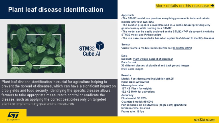 Plant Leaf Disease Detection with STM32 | PDF | Frame Rate
