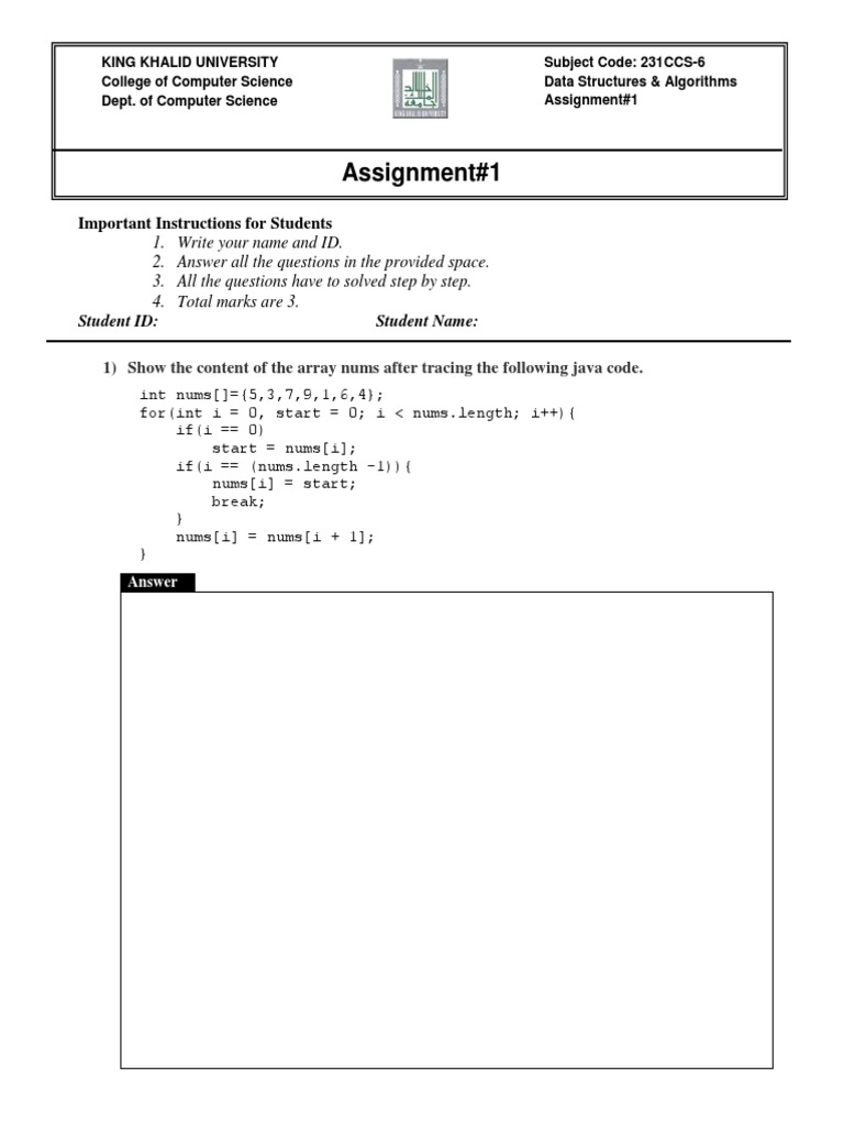 Assignment 1 | PDF | Queue (Abstract Data Type) | Algorithms And Data ... Assignment 1 | PDF | Queue (Abstract Data Type) | Algorithms And Data ...