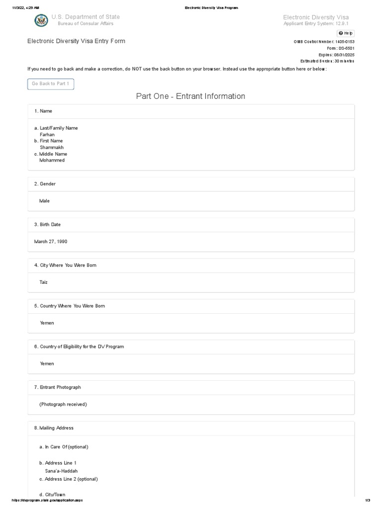 Electronic Diversity Visa Program | PDF | United States Nationality Law ...
