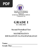 1st Periodical Tests With TOS Grade 1 | PDF