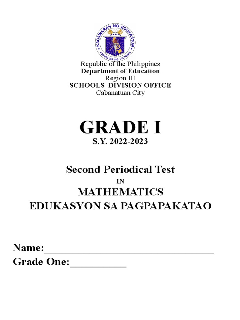 Ikalawang-Markahang-Pagsusulit-MATH 2022-2023 | PDF