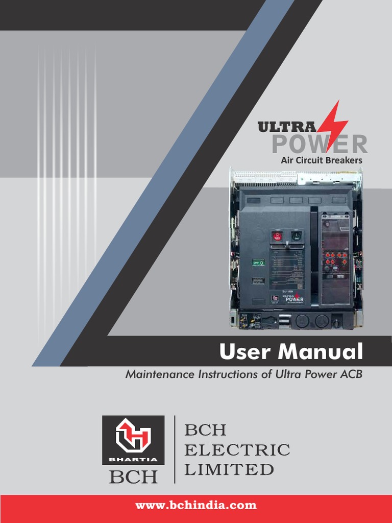 Ultra Power Acb User Manual | PDF | Door | Electrical Components