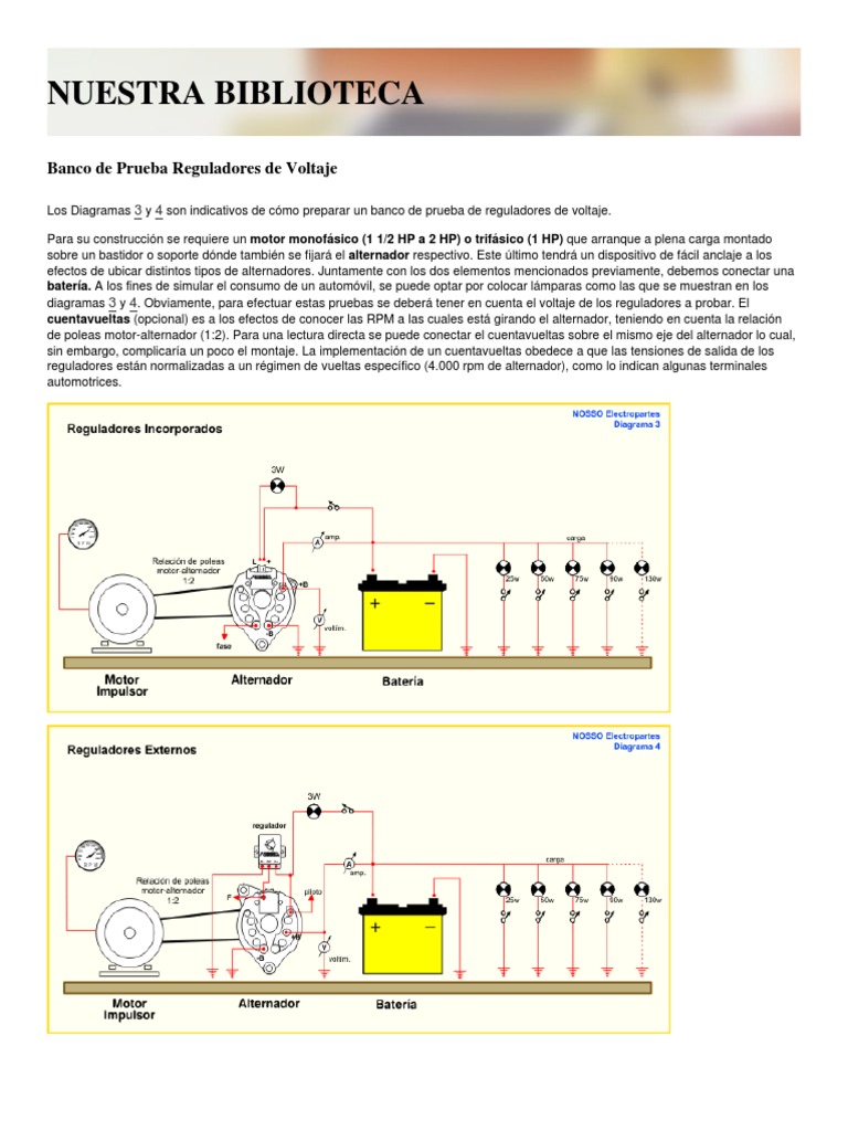 Banco de Pruebas Reguladores Biblioteca-41664 | PDF | voltaje ...