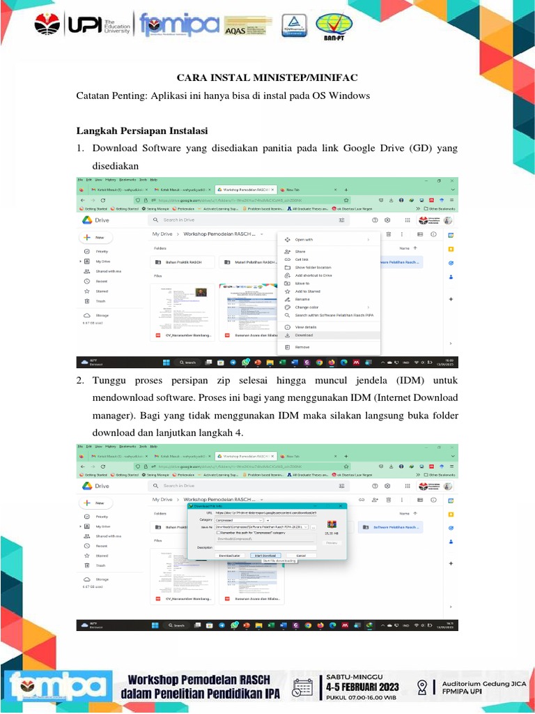 Cara Instal Software Ministep Atau Minifac | PDF | Komputer