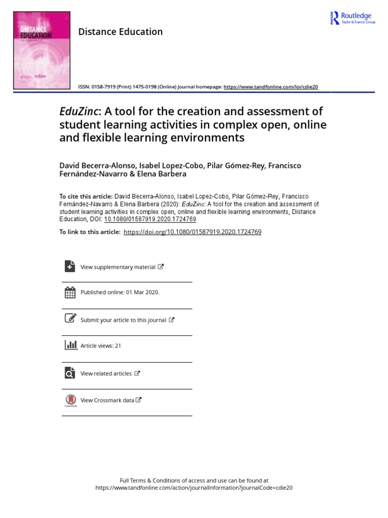 A Tool For The Creation and Assessment of Student Learning Activities in Complex Open, Online ...